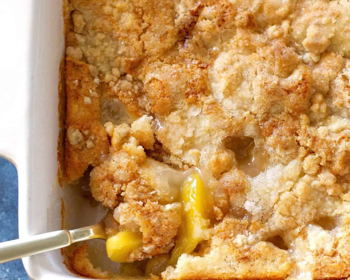 Dutch Oven Peach Cobbler Dutch Oven Peach Cobbler